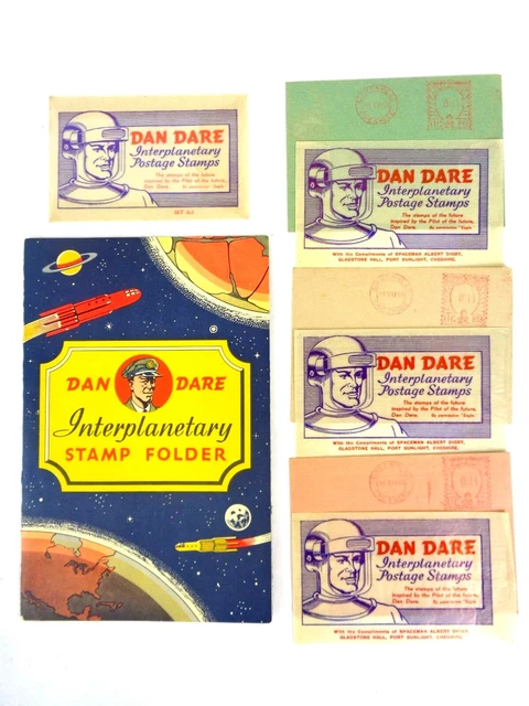 VINTAGE DAN DARE Interplanetary Stamp Folder Complete 1954 Excellent ...