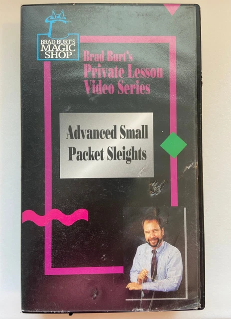 BRAD BURT'S MAGIC VHS Video Private Lesson Series Advanced Small Packet ...