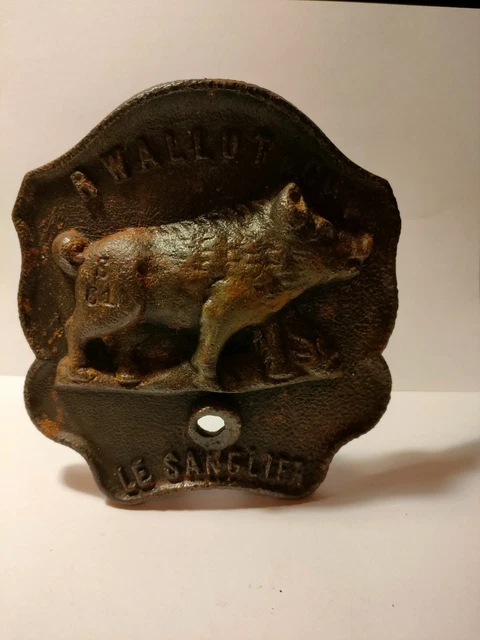 PLAQUE DE RÂTELEUSE R.WALLUT & Cie Le Sanglier Matériel Agricole en ...