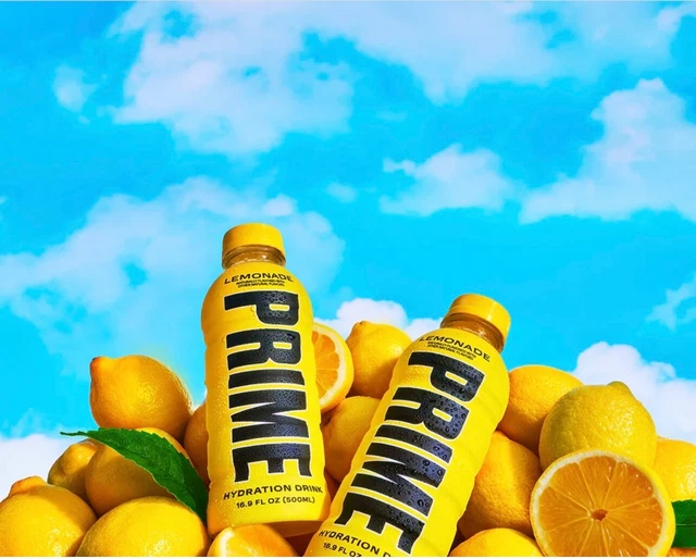 PRIME HYDRATION DRINK by Logan Paul & KSI. LEMONADE FLAVOURED PRIME £15 ...