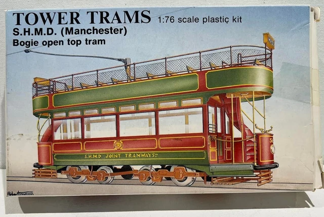 RARE MANCHESTER S.H.M.D. 1/76 Scale Bogie Open Top Tram By Tower Uk ...