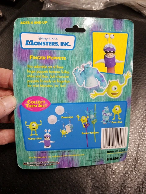 RARE MONSTERS INC.-DISNEY-PIXAR Finger Puppets Mike Sully & Boo Basic ...