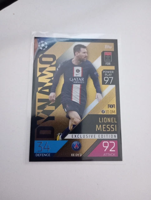 LIONEL MESSI MATCH Attax Champions League 2022/23 DYNAMO Exclusive ...