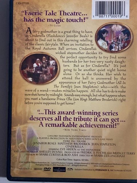 SHELLEY DUVALL'S FAERIE Tale Theatre - Cinderella DVD (2004) Jennifer ...