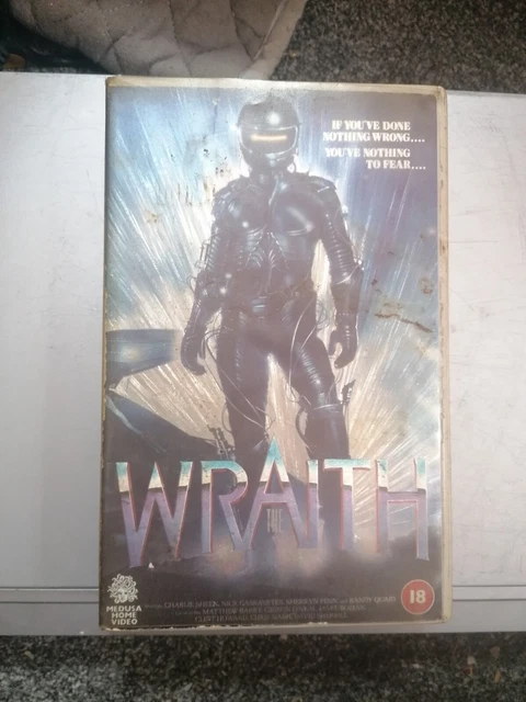 THE WRAITH - VHS Video Medusa big Bix ex rental holographic cover £30. ...