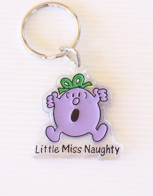 OLD LITTLE MISS Naughty Mr Men Roger Hargreaves Crystal Craft Keyring ...