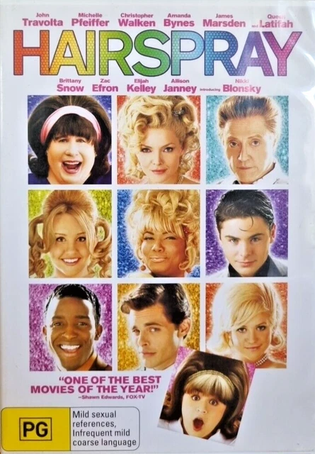 HAIRSPRAY (DVD, 2007) John Travolta, Zac Efron, Region 4 PAL - Like New ...