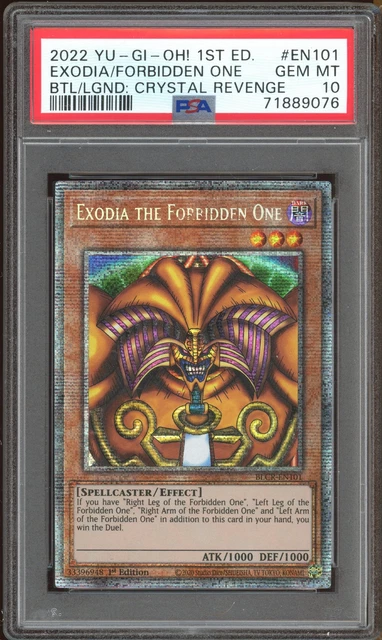 YU-GI-OH ! EXODIA The Forbidden One 1ère édition Starlight rare BLCR-EN101 PSA 10 EUR 372,38 ...