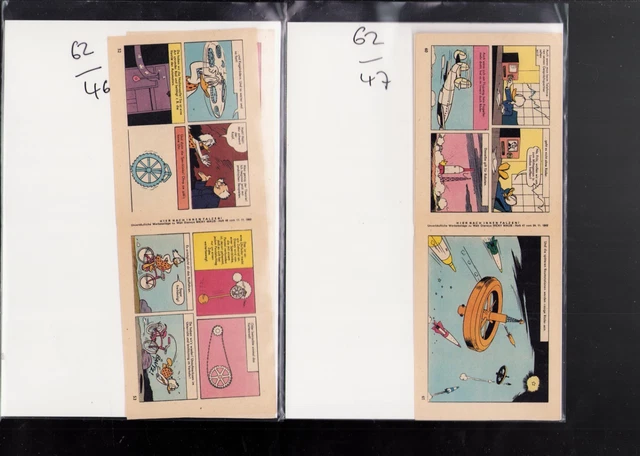 MICKY MAUS-COMICSTREIFEN (EHAPA, 1959-1966) 6x2 Streifen 1962 #46,47,48 ...