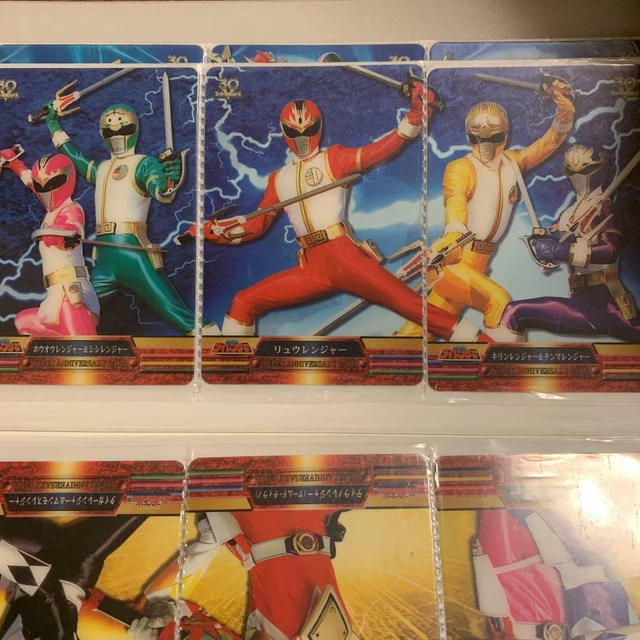 CARTE MORINAGA WAFER Super Sentai Turbo Ranger 3 pièces EUR 60,32 ...