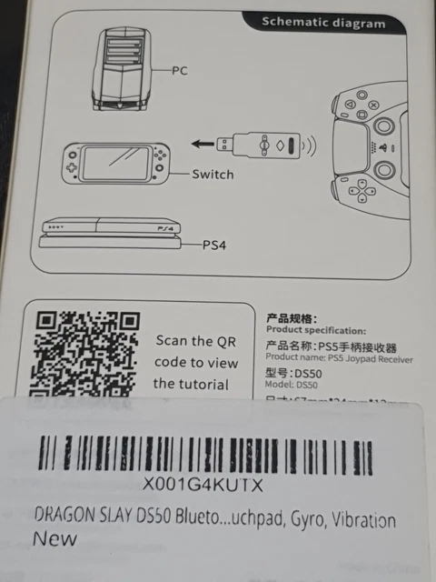 CONTROLLER WIRELESS DS50 adattatore convertitore PS5/PS4/Xbox One a PC ...