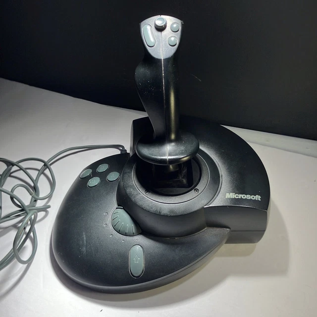 MANETTE JOYSTICK VINTAGE Microsoft SideWinder Force Feedback Pro pour ...