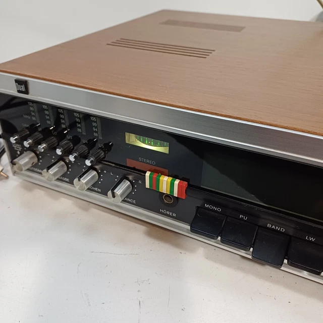 DUAL CR 50 Vintage Receiver TESTED 4 Ohm 30 Watt Band Tape Woodgrain ...