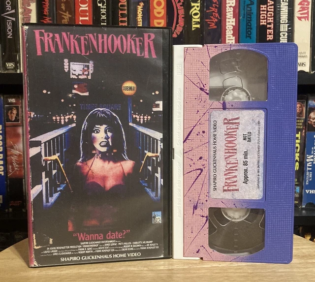 FRANKENHOOKER VHS CUSTOM Convention Tape Fan Art 80's Horror Spool Swap ...