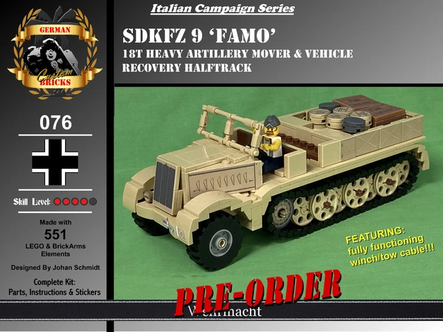 LEGO - SDKFZ 9 'Famo' Heavy Halftrack - Kit Complet - PRÉ-COMMANDE ...