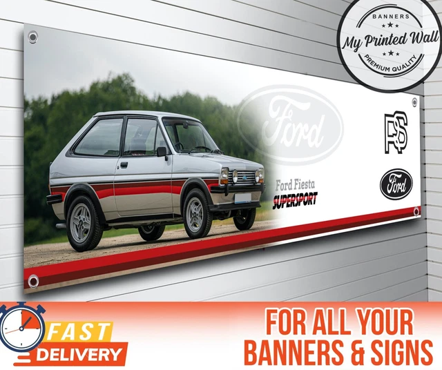 FORD FIESTA MK1 Supersport Garage workshop banner large £29.00 ...