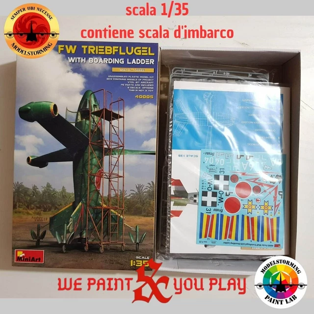 TRIEBFLUGEL CON SCALETTA d'imbarco german wwii aerei militari scala 1/ ...