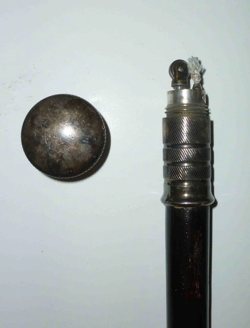 TRES BELLE CANNE POMMEAU BRIQUET L=89cm EUR 300,00 - PicClick FR