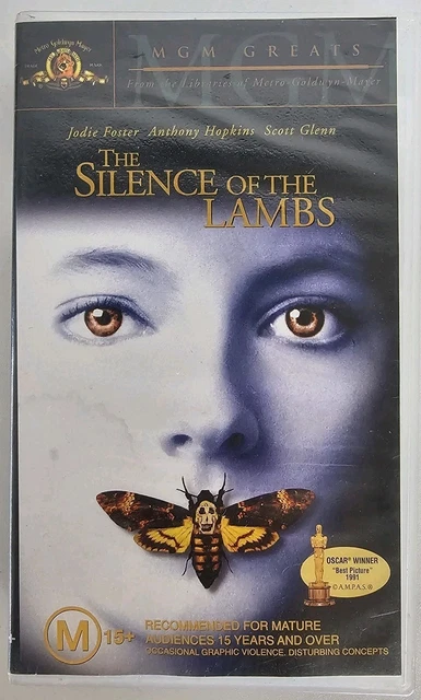 THE SILENCE OF the Lambs VHS Video Horror Jodie Foster Anthony Hopkins ...