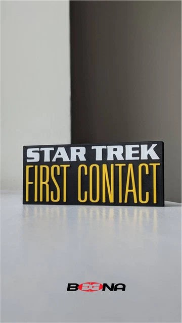 STAR TREK FIRST Contact Logo Display Sign £15.50 - PicClick UK