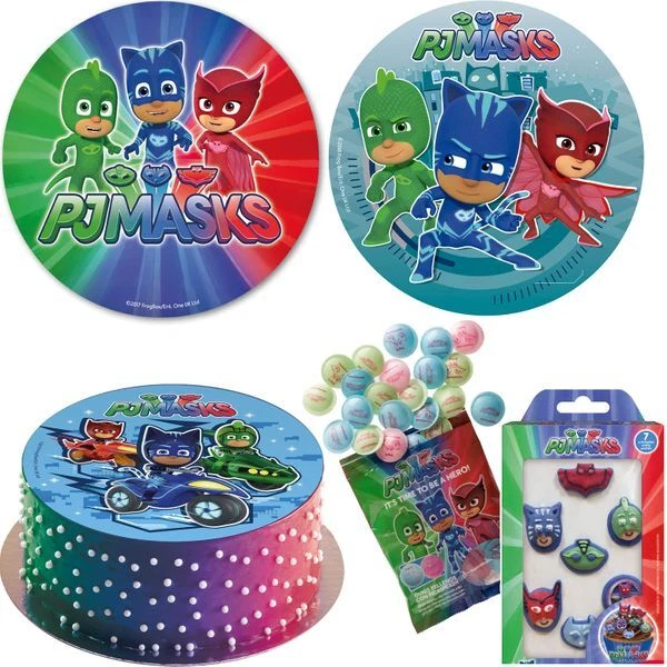 PJ MASKS PYJAMAHELDEN Tortenaufleger Kuchen backen Torte ...
