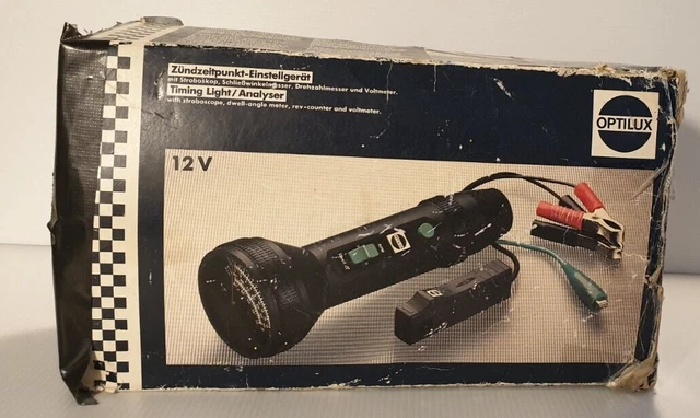 OPTILUX TIMING LIGHT/ANALYSER 7022 with Stroboscope Dwell-Angle Meter ...