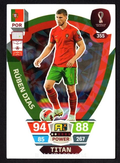 RUBEN DIAS TITAN #355 Portugal Cromo Card Fifa World Cup Qatar 2022 ...