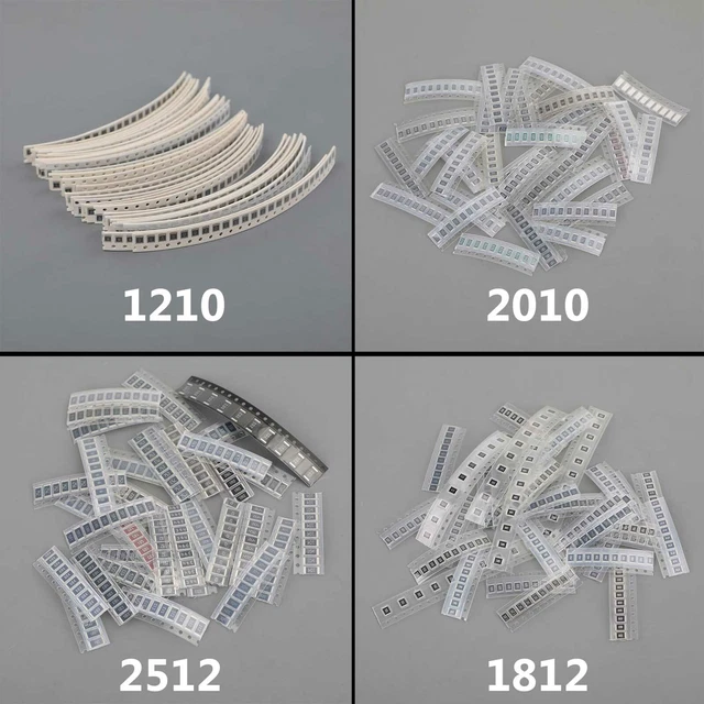 1210/2010/2512/1812 SMD RESISTOR Assorted Kit 1R-1M Ohm 5% 33 Values UK ...