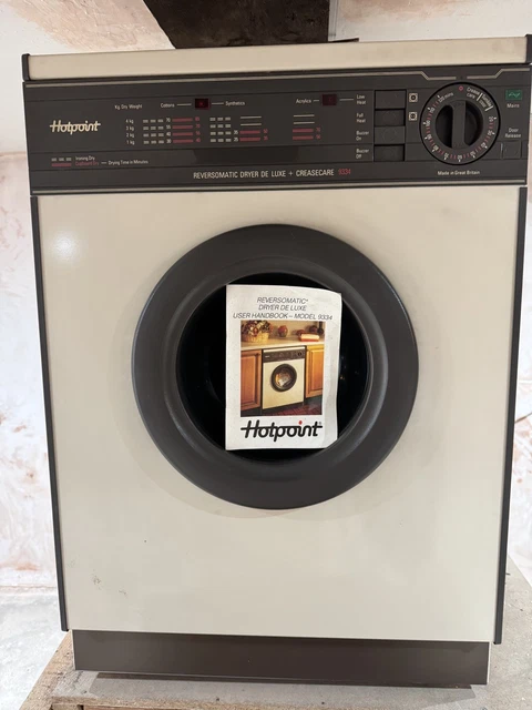 HOTPOINT 9334 REVERSOMATIC Dryer De Luxe + Creasecare Vintage 80's With ...