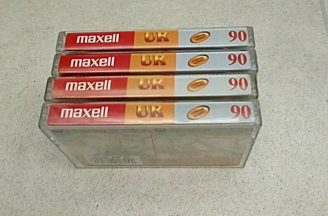 FOUR MAXELL UR 90 Position Normal/Type 1 Cassette Tapes £7.99 - PicClick UK