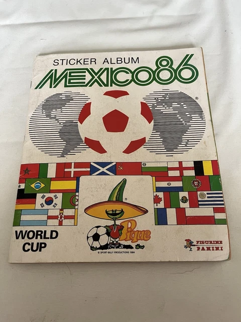 PANINI MEXICO World Cup 1986 Football Sticker Album complete all ...