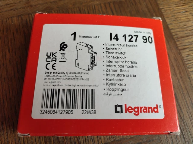 INTERRUPTEUR HORAIRE JOURNALIER 1 module analogique Legrand 412790 EUR ...