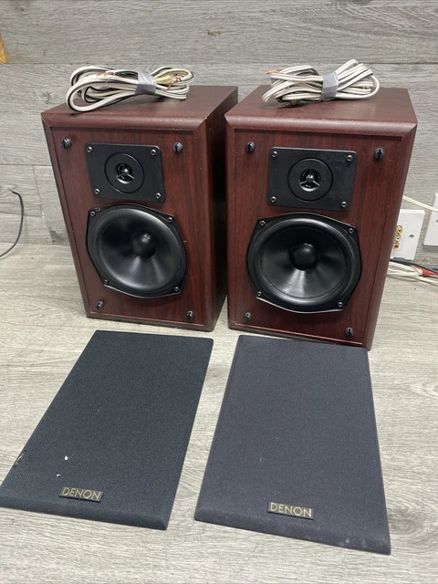 DENON SC-M2 MICRO Bookshelf Stereo Speakers 6ohm 70w. Tested and ...