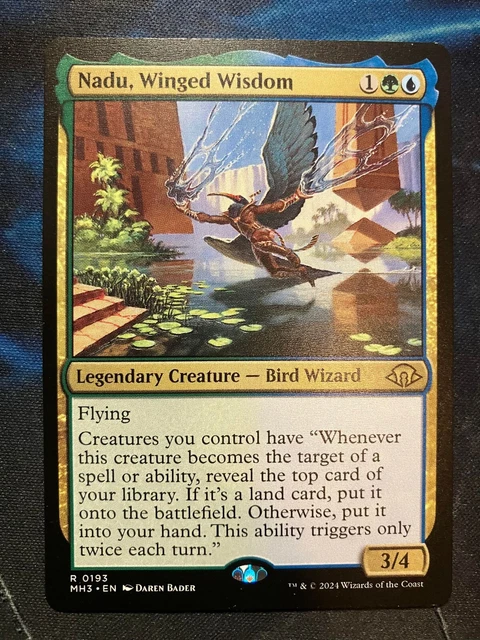 NADU, WINGED WISDOM M/NM Magic: The Gathering MTG Modern Horizons 3 EUR ...