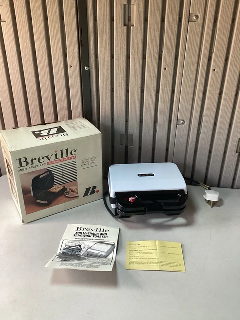 VINTAGE BREVILLE MULTI-SNACK Sandwich Toaster - White - Boxed - Unused ...