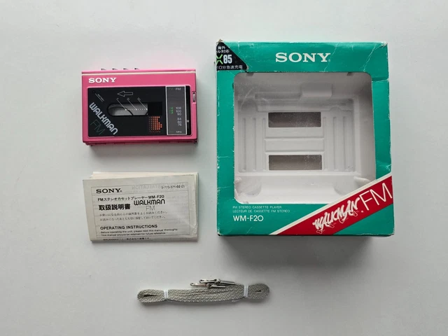 RARE VINTAGE SONY Walkman WM-F20 Personal Cassette Tape Player Full ...