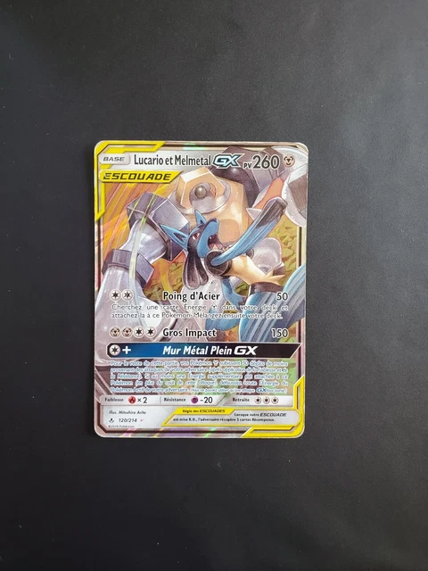 CARTE POKÉMON LUCARIO et Melmetal GX 120/214 - Alliance Infaillible - FR EUR 8,90 - PicClick FR