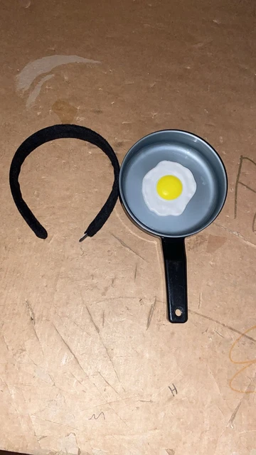 HEADBAND EGG FRYING Pan Dress up Prop For Girls Novelty Party Halloween ...