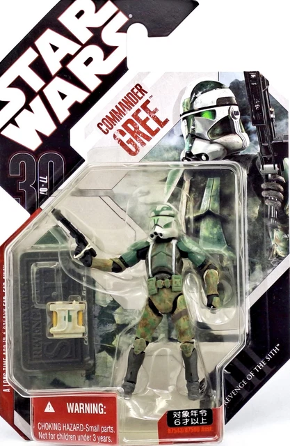 CLONE COMMANDER GREE, ROTS Star Wars The 30th Anniversary Collection ...