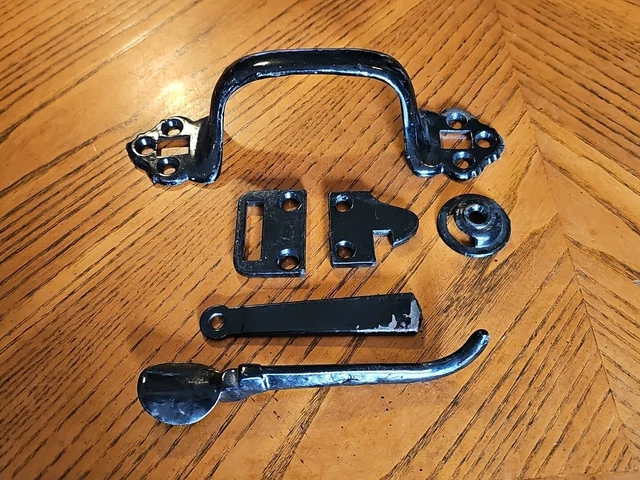 ANTIQUE THUMB LATCH Door Handle Barn Shed Screen Door Gate Handle ...