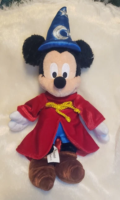 DISNEY SORCERER MICKEY Mouse Plush Wizard Fantasia Disneyland Walt ...