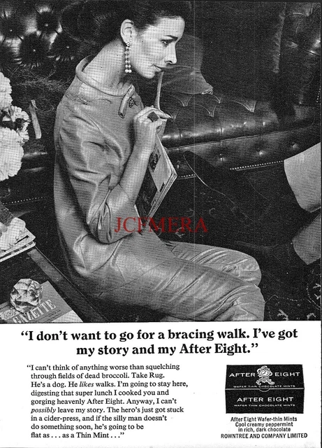 AFTER EIGHT DARK Chocolate Thin Mints ADVERT (2) Vintage 1966 Print Ad ...