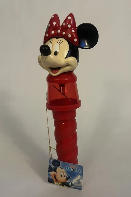 DISNEY ON ICE Minnie Mouse Bow Spinning Light Toy Wand Night Time Dark ...