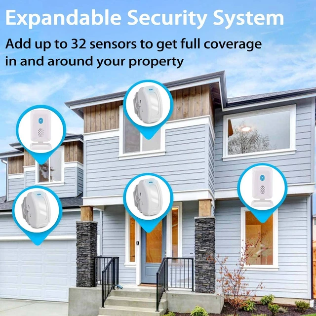 WIRELESS STRONG SIGNAL PIR Sensor Alarm&Receiver Set Only Indoor Use ...