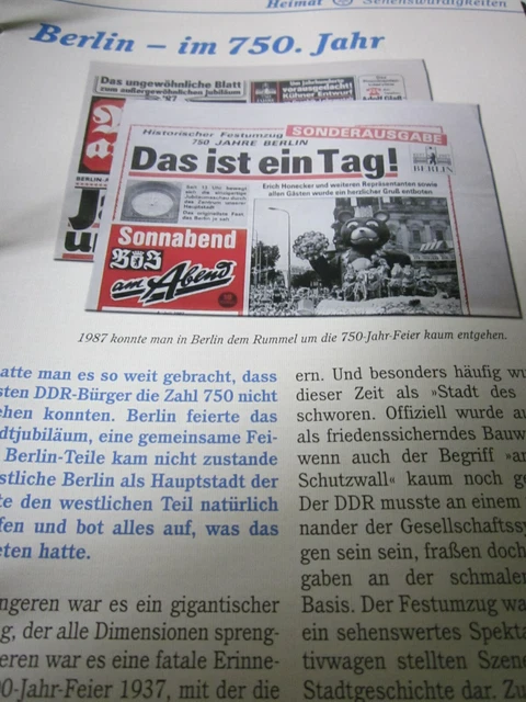 DAS WAR DIE DDR N Heimat Sehenswürdigkeiten Berlin 750 Jahr Feier 1987 EUR 3,91 - PicClick DE