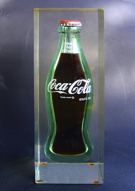 OLDER - ORIGINAL Coca Cola - Solid Acrylic Glass Bottle - Block £76.08 ...