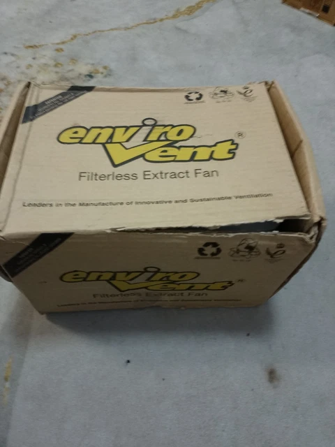 ENVIROVENT FILTERLESS EXTRACTOR fan EFHT2S-SELV £75.00 - PicClick UK
