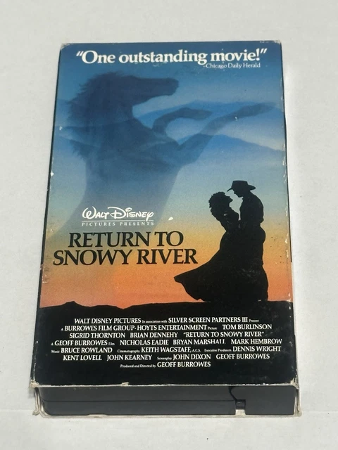 VHS MOVIE RETURN To Snowy River VHS Tom Burlinson Disney Horse Romance ...