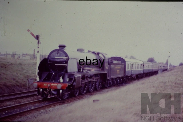 35MM RAILWAY SLIDE - Steam Loco 30777 Sir Lamiel Class N15 @ Hoole Lane ...