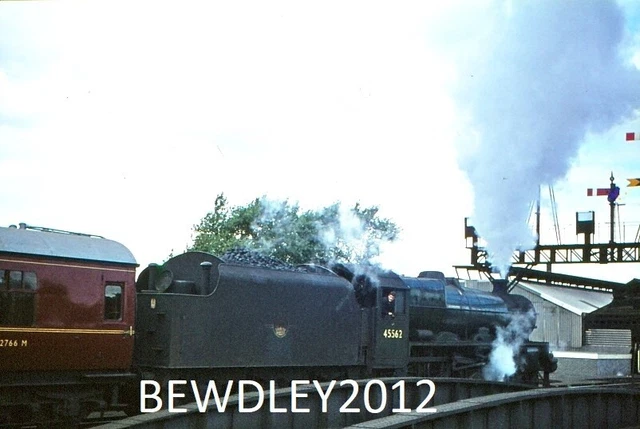 *ORIGINAL* SLIDE 35MM LMS JUBILEE 45562 SEEN AT OXFORD 8/8/1964 WITH ...